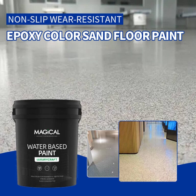 High Gloss Epoxy Colored Sand Floor Paint | Colored Sand Self-Leveling ...